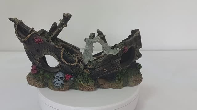 Грот для аквариума "Корабль Флинта"