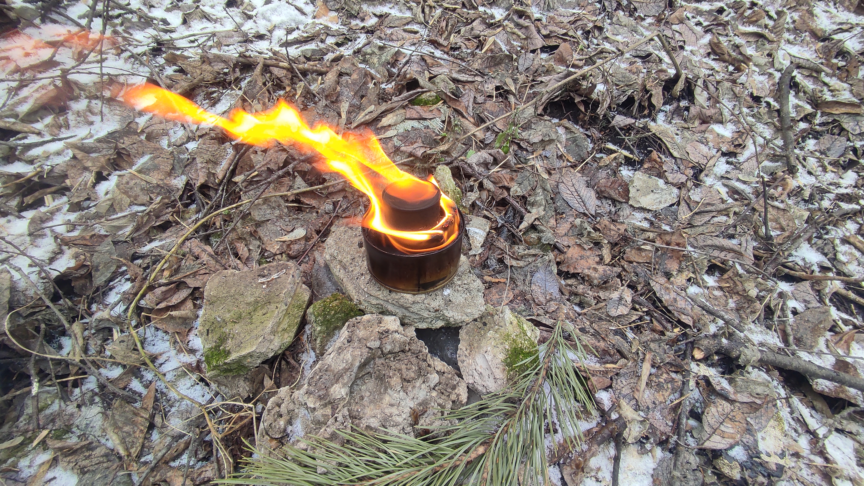 Карбоновая свеча перехода Байкала - "Баклан". 4 часа длинного пламени