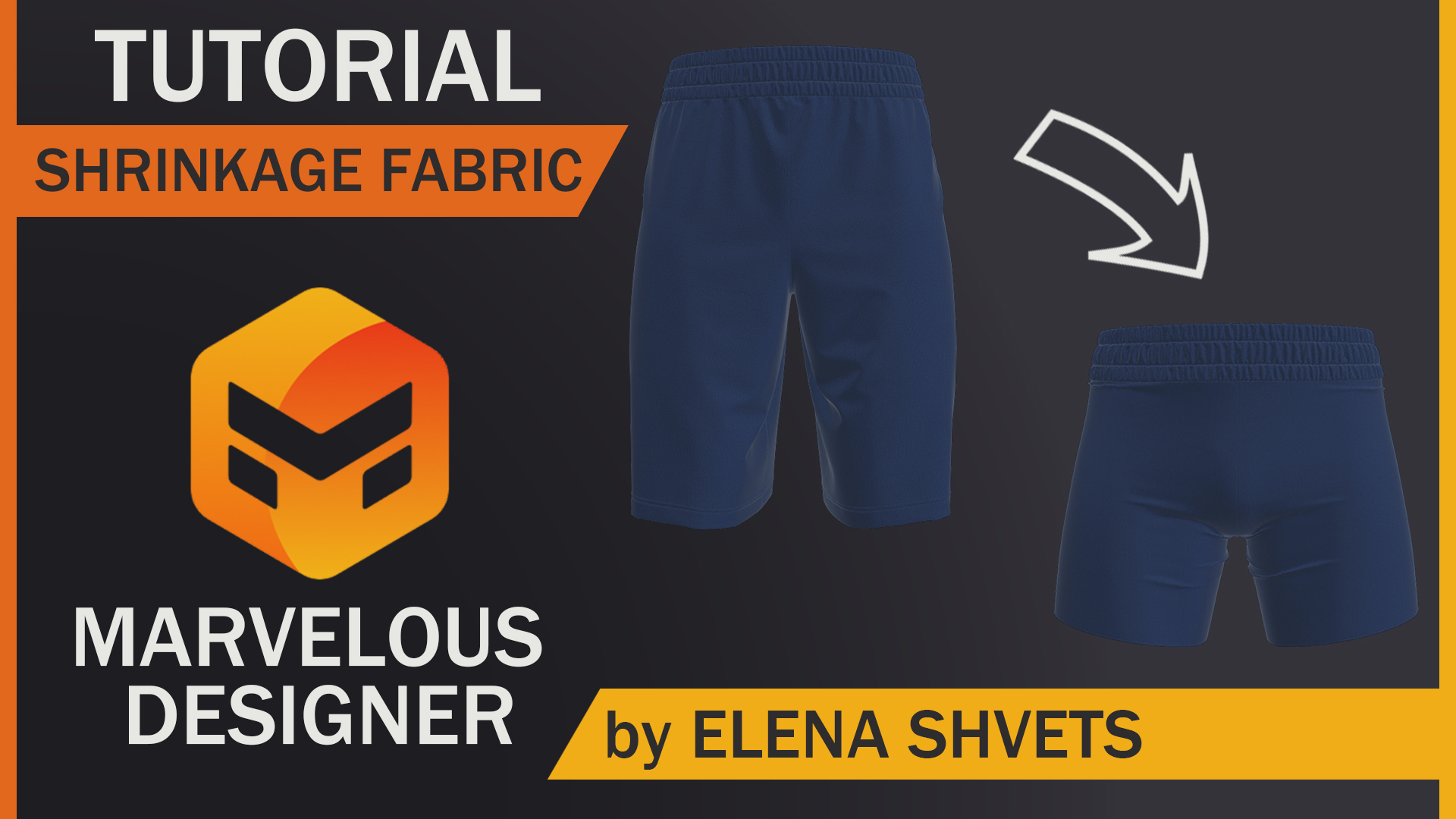 Усадка и растяжение ткани без правки лекала. Shrinkage fabric. Marvelous Designer