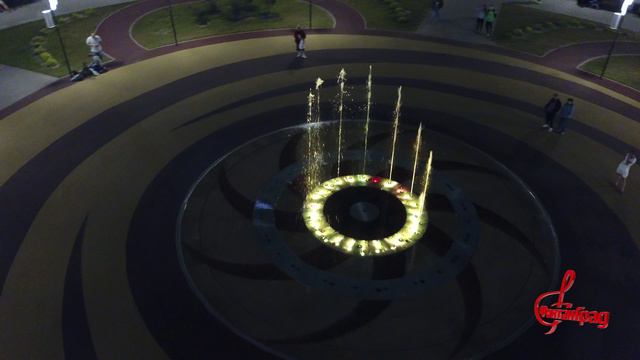 Пешеходный светомузыкальный фонтан в г. Егорьевск