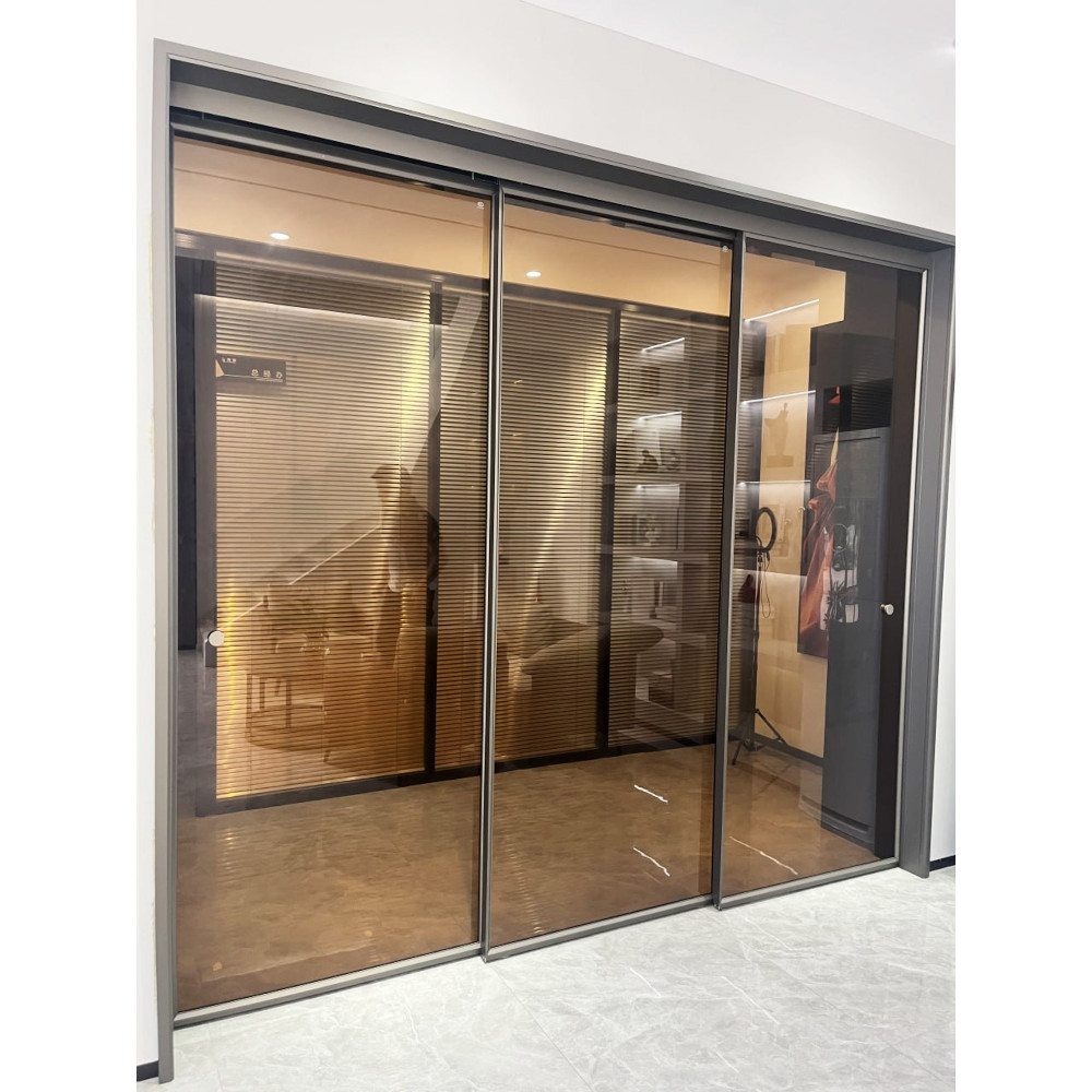 Раздвижные двери из стекла. Фурнитура для установки стеклянных дверей FDS-18.3 от Ав24.