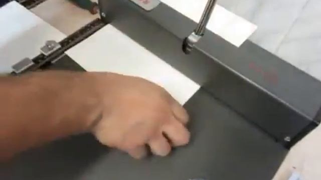 Одинарный биг на профессиональном биговщике-перфораторе А3 Bulros professional series A 350