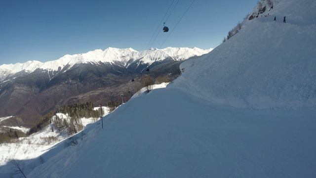 2019-03-19 Роза Хутор. Фиалка - Горизонт - Озёрная