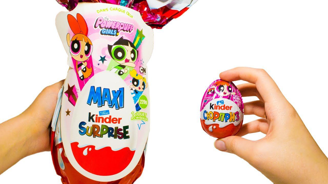 МАКСИ Суперкрошки vs Суперкрошки Киндер Сюрприз Большие и Маленькие Игрушки из Мультфильма
