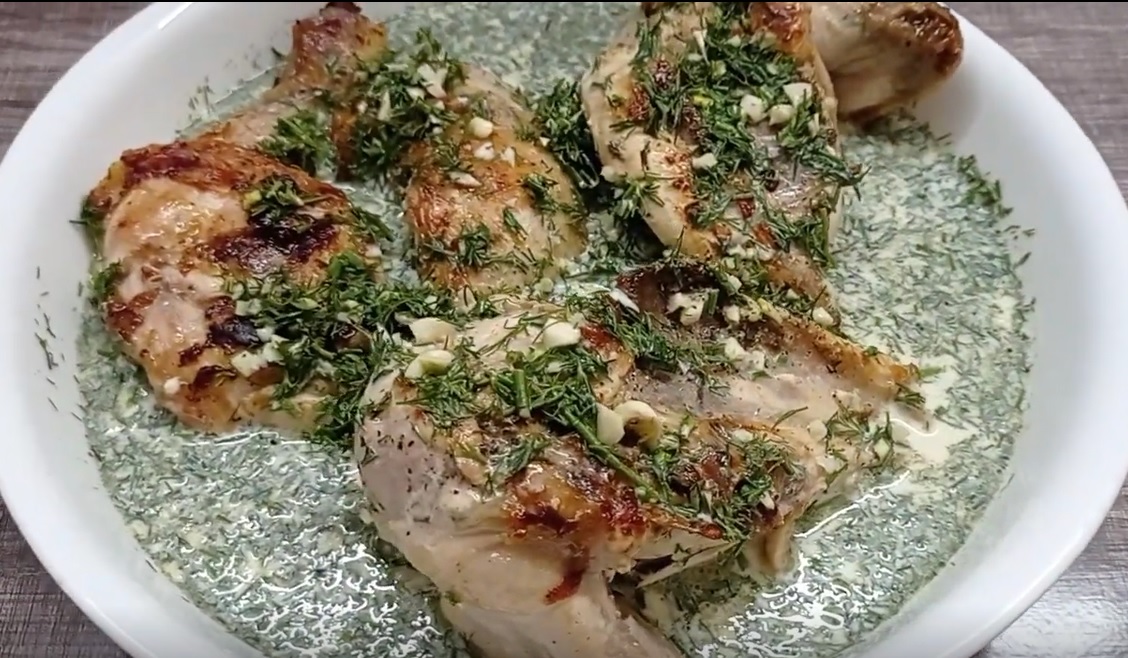 Нежная курица по-грузински.