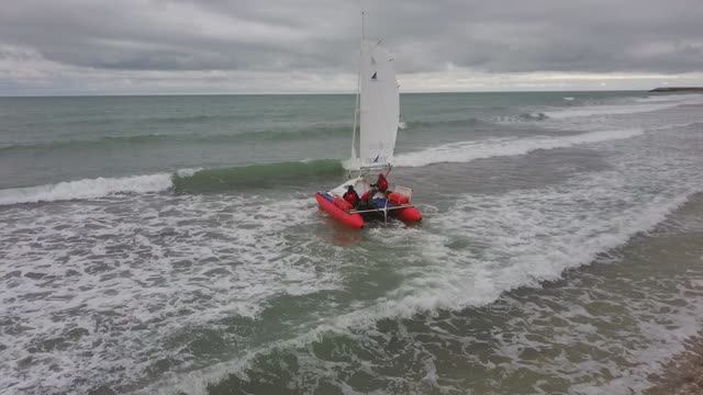 Отход от берега в волну на СК-21, Пилигрим