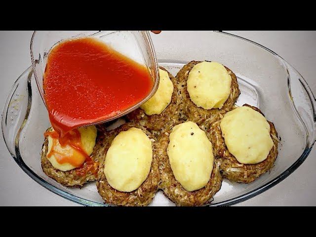 Это блюдо ВЫЗЫВАЕТ ПРИВЫКАНИЕ! Очень вкусный ужин в духовке из ФАРША и КАРТОШКИ