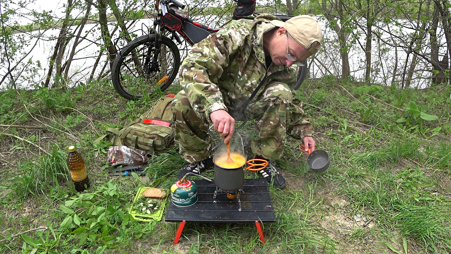 Вело 🚴 разведка Оки после разлива. Супер ужин, как всегда