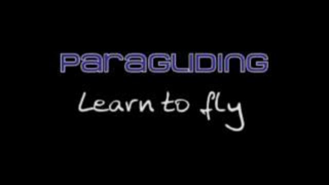 Paragliding learn to fly