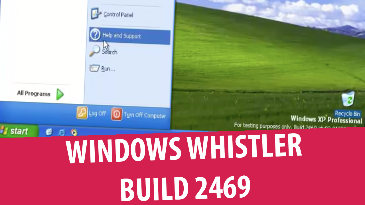 Windows Whistler (XP) Professional build 2469