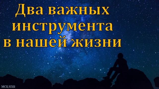 "Два важных инструмента в нашей жизни". П. Мартынюк. МСЦ ЕХБ
