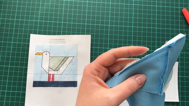 МК лоскутный блок «Чайка» 14-04-2023