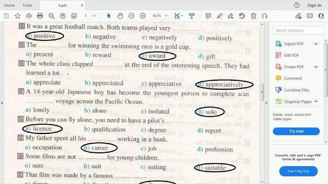 English Exercise 24