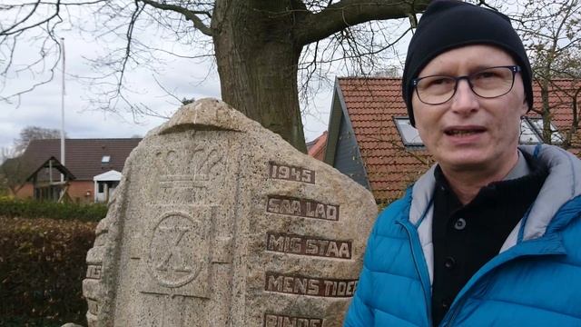 Памятный камень освобождения Дании в Хольме, 1945