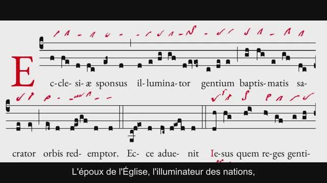 Ecce advenit cum tropo Ecclsiae Sponsus