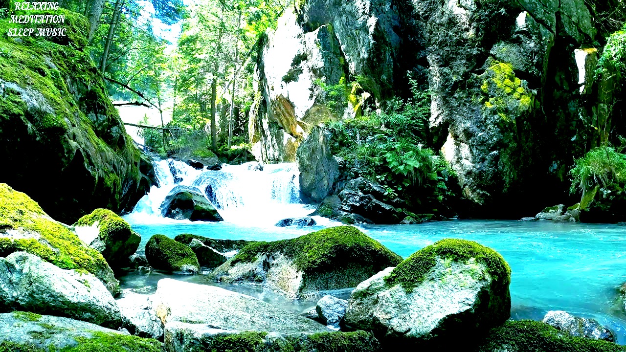 ?Расслабляющий Звук Водопада. Звуки Природы для Йоги, Медитации, Сна. Фоновый Звук Воды. Белый Шум.