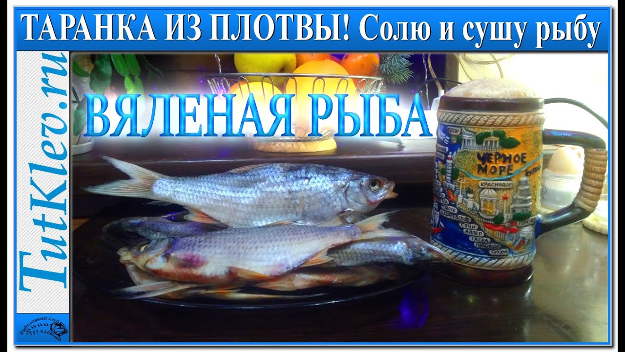 ВЯЛЕНАЯ РЫБА! ТАРАНКА ИЗ ПЛОТВЫ! Как я солю и сушу рыбу - Босяцкая Кухня.mp4