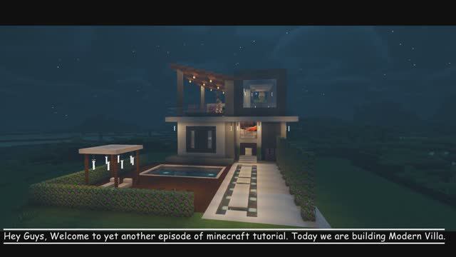 Майнкрафт (Minecraft) - Современный вилла_хаус _ Как построить _ Туториал