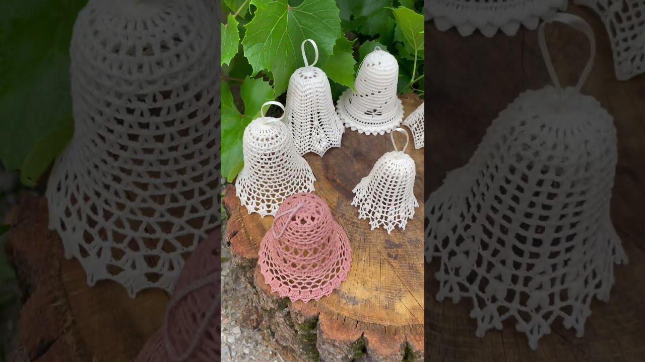 «Ажурный перезвон» - Вязаные крючком колокольчики.  #crochet #вязаниекрючком #вяжукрючком #назаказ