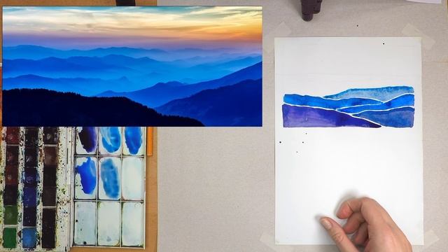 Горы акварелью.mp4