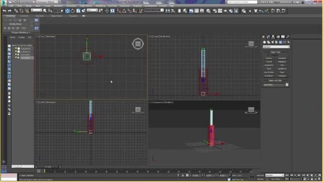 3Ds Max Links Dummies and Look at Constraints Excavator Model Part 2
