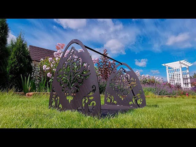 Обзор малой дизайнерской дровницы от компании Fire-House