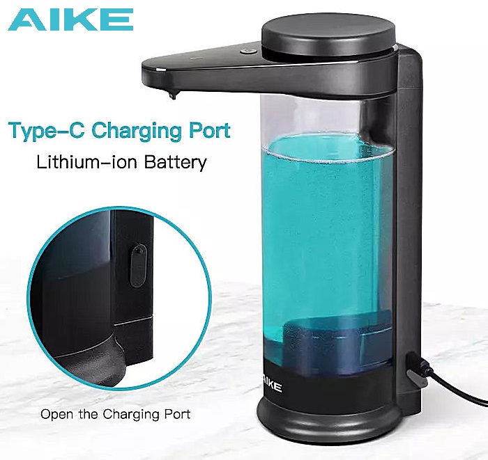 Модель AIKE AK1335-1 Автодозатор мыла (Пластик).mp4