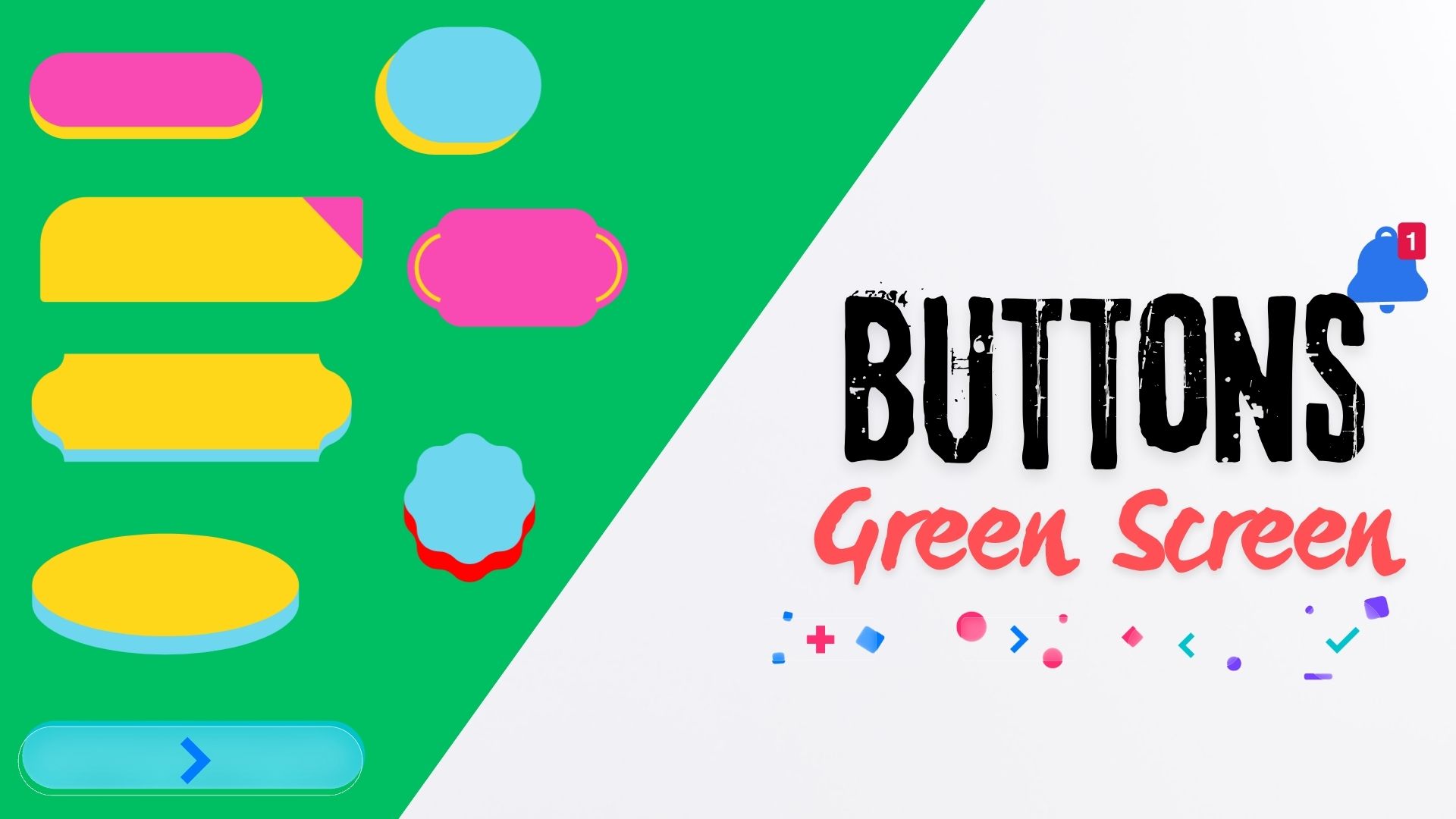 Футажи КНОПКИ 4K НОВЫЕ