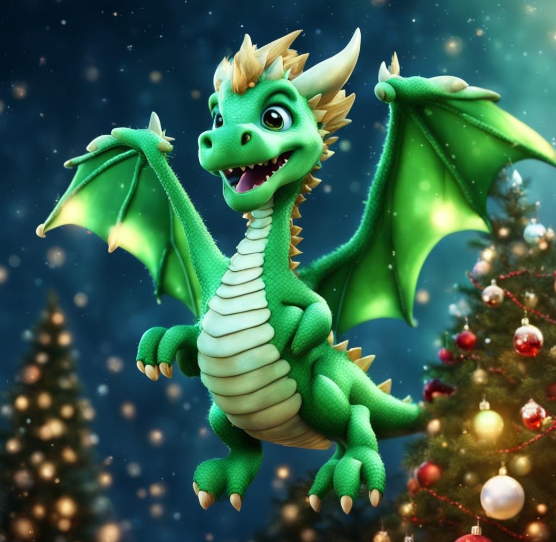 С Новым 2024 годом Дракона!