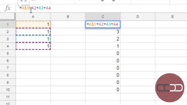 Как привязать формулу к ячейке в гугл таблицах.