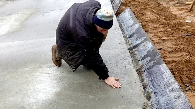 Кабель КДБС для нагрева плитного фундамента  зимою. Минская обл.