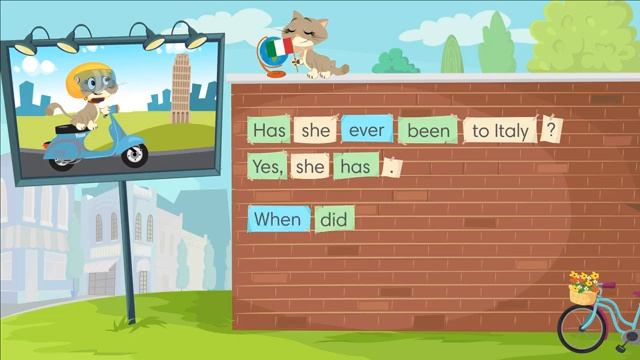 Go Getter 4 Unit 4.3 Get Grammar! – Fluffy's been to Japan!