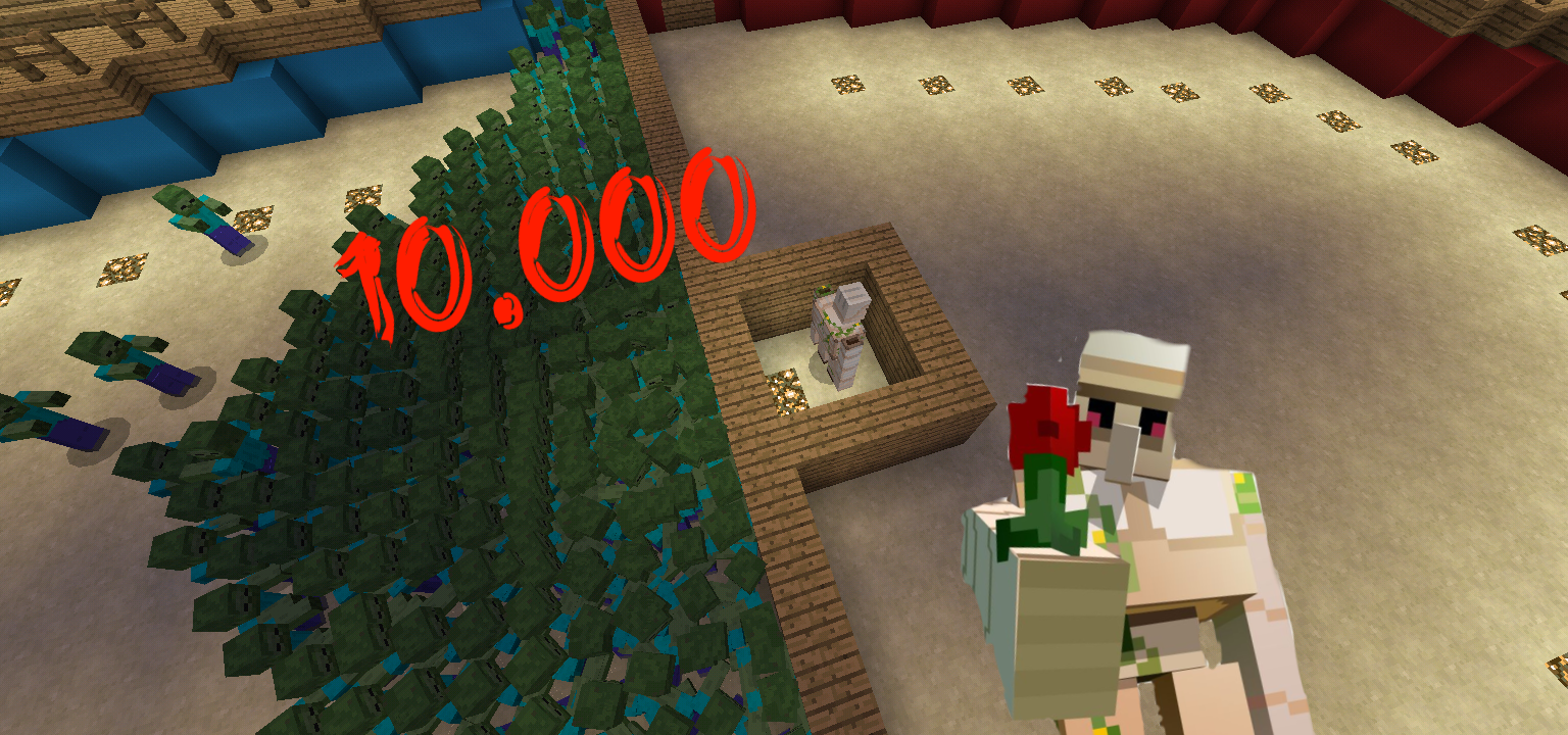10.000 ЗОМБИ ПРОТИВ 1 ГОЛЕМА В МАЙНКРАФТ | Май Нер Minecraft