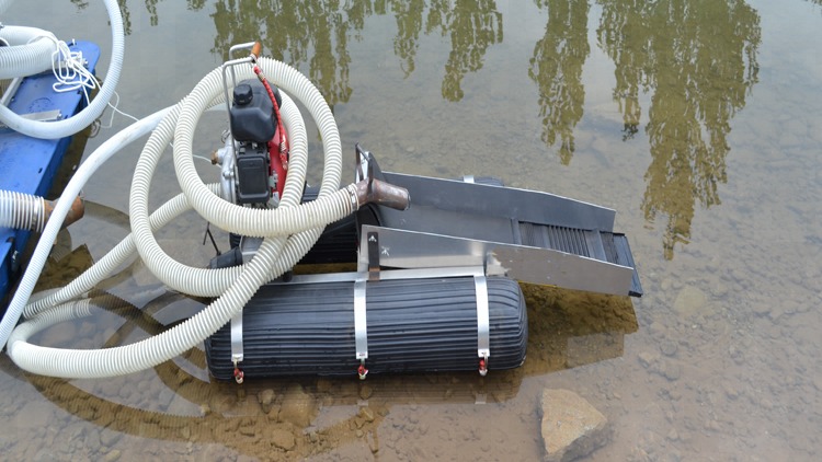 Маленькая Мини драга, ENFFIENCY, Для добычи золота, Речная, С НАСОСОМ.