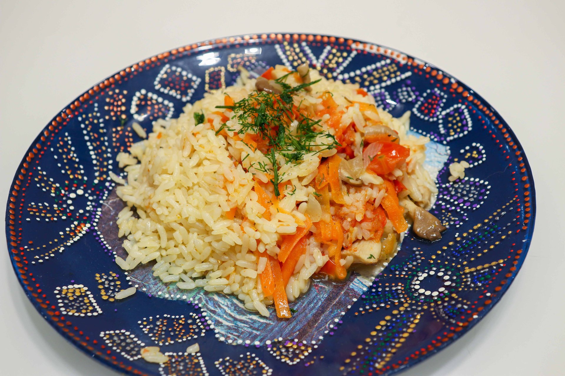 Рис с грибами