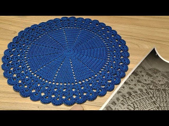 Салфетка крючком для начинающих