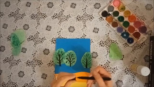 Рисуем лесные дали. Творческое занятие.