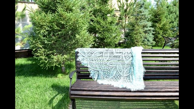 Бирюзовая шаль - паутинка