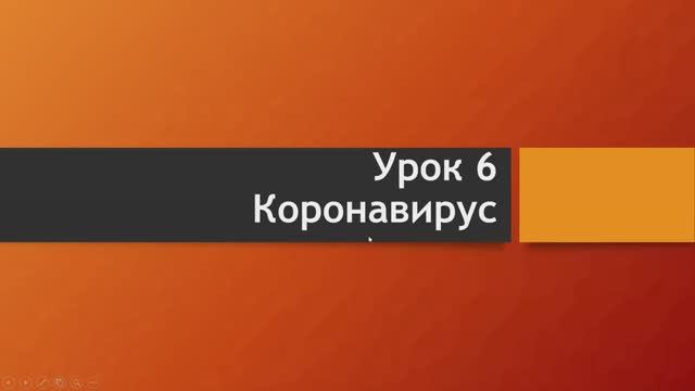 Урок №6 "Коронавирус"
