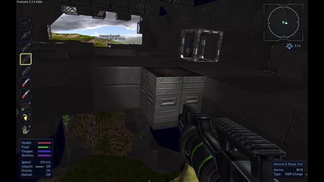 Empyrion 0006. Потрошение Crashed MS Titan (front part).