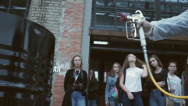 düfa на открытом пленере музея уличного искусства в Санкт-Петербурге