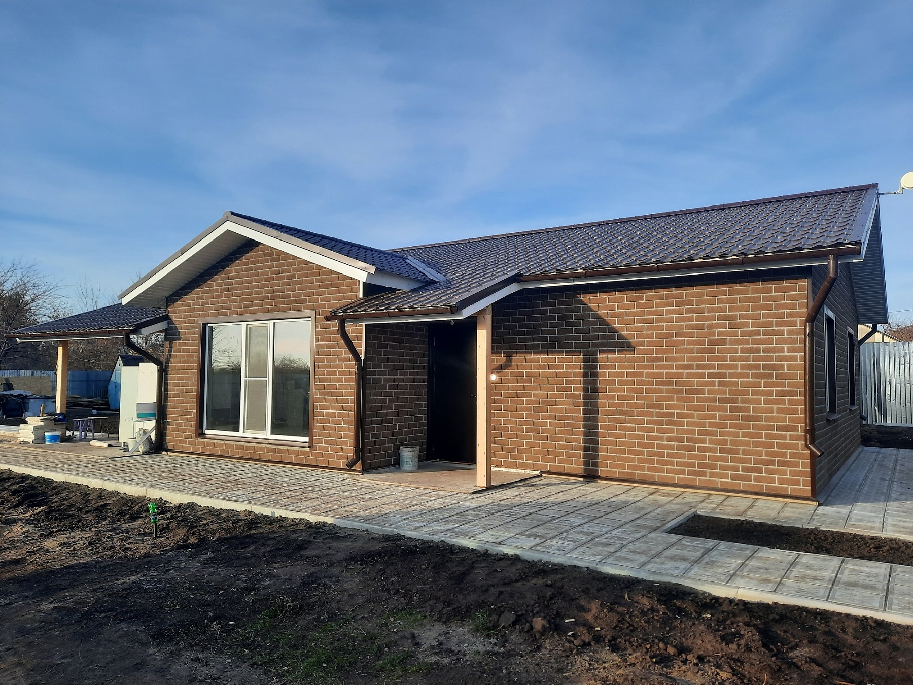 Внутренняя и внешняя отделка каркасного дома на УШП в п. Приморский.