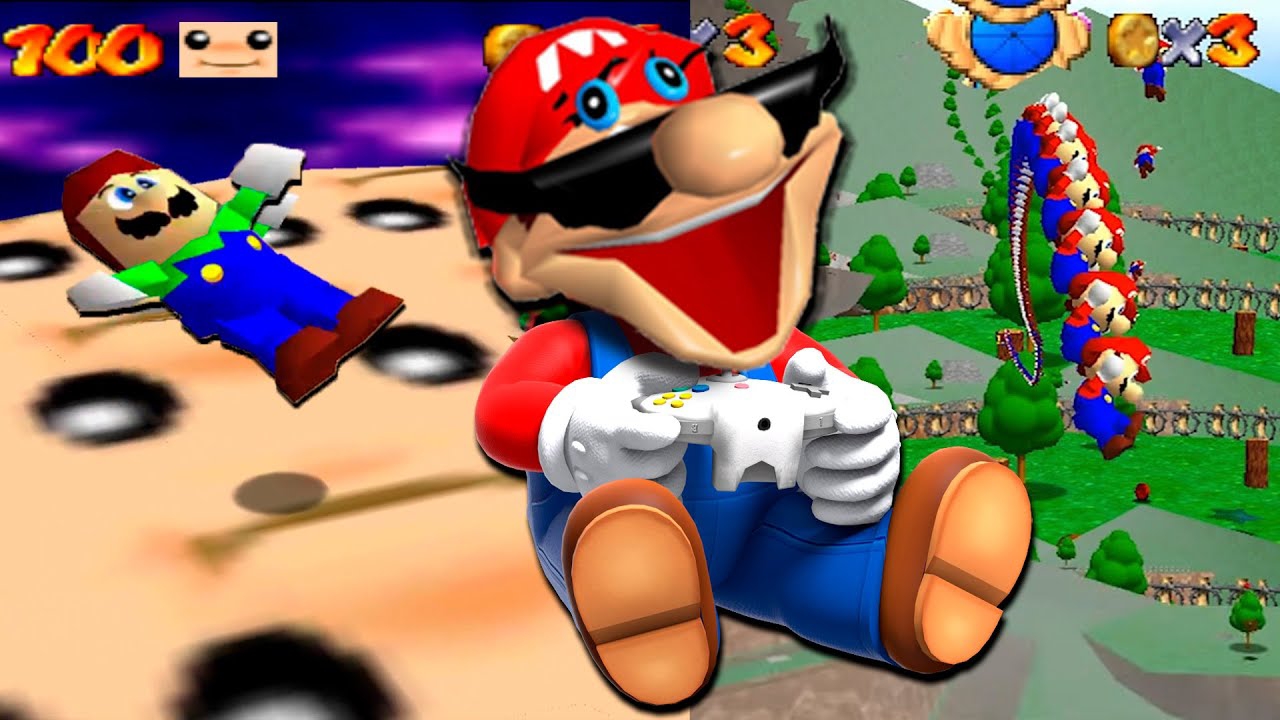 SS64: Mario plays SM64 (Chaos edition) (Марио играет в SM64 (Издание "Хаос")).