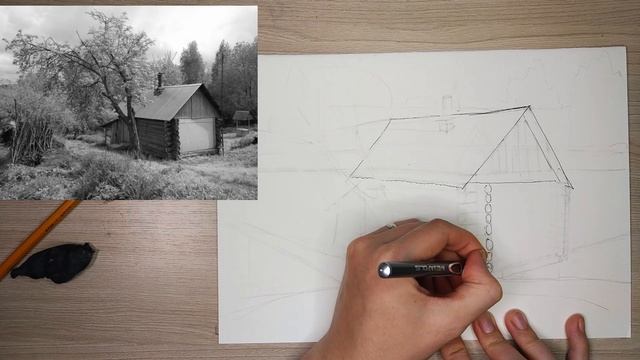 зарисовка простой постройки.mp4