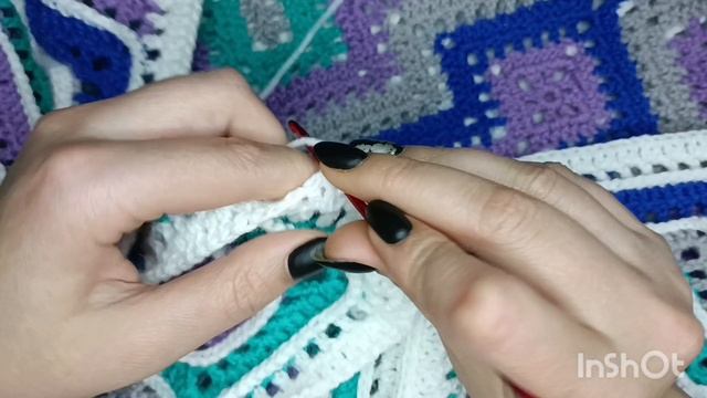 Подушка крючком "Лабиринт". Шаг 7?