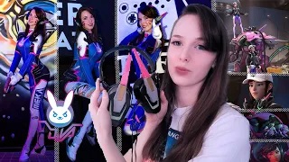 Дива косплей из игры Овервотч.Классный игровой косплей.D.Va Overwatch Cosplау.