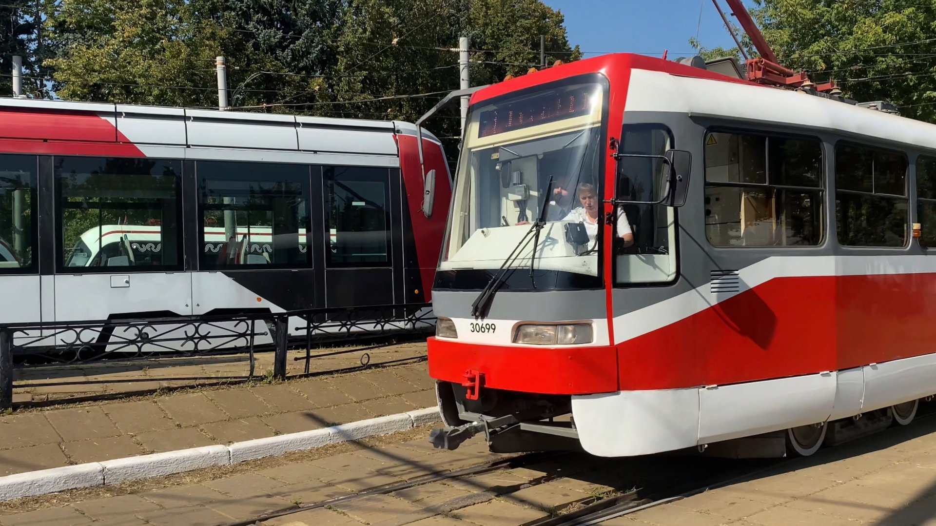 Парад трамваев в Москве 7 сентября 2024. Монорельс.