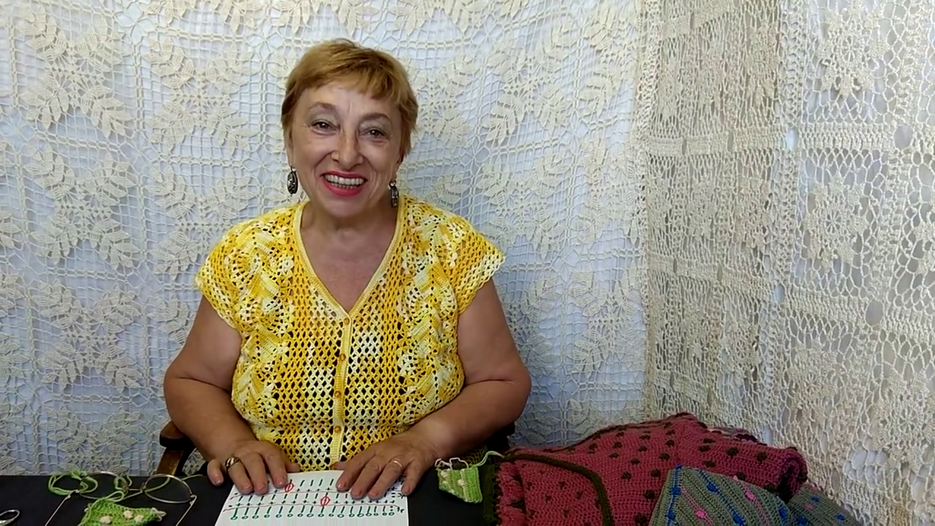 Жакет "Хризантема", элемент вязания "Шишечки". Мастер-класс по вязанию крючком от О. С. Литвиной.