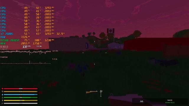 Unturned i7 2600S HyperX RAM 16GB DDR3 AMD RX580 2048SP 8GB