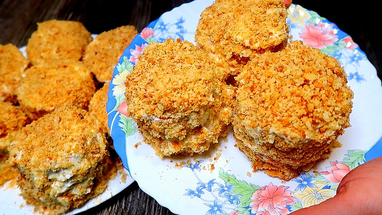 Пирожные Лакомка (Потрясающе вкусные и самые нежные). ПРОСТО ТАЮТ ВО РТУ!